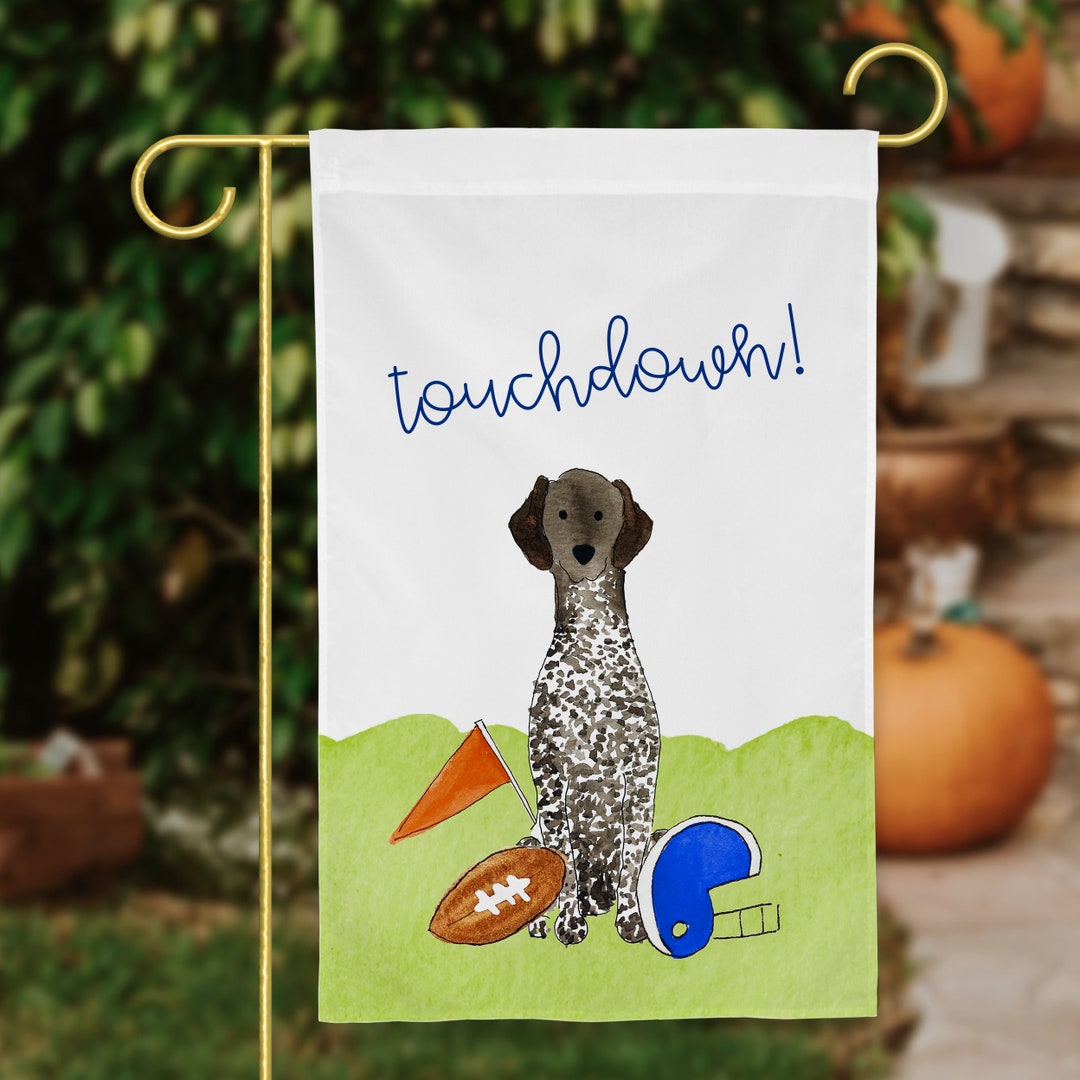 Sporty Football German Shorthaired Pointer Garden Flag | GSP Fall ...