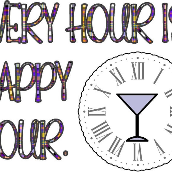 Happy Hour Art - Etsy