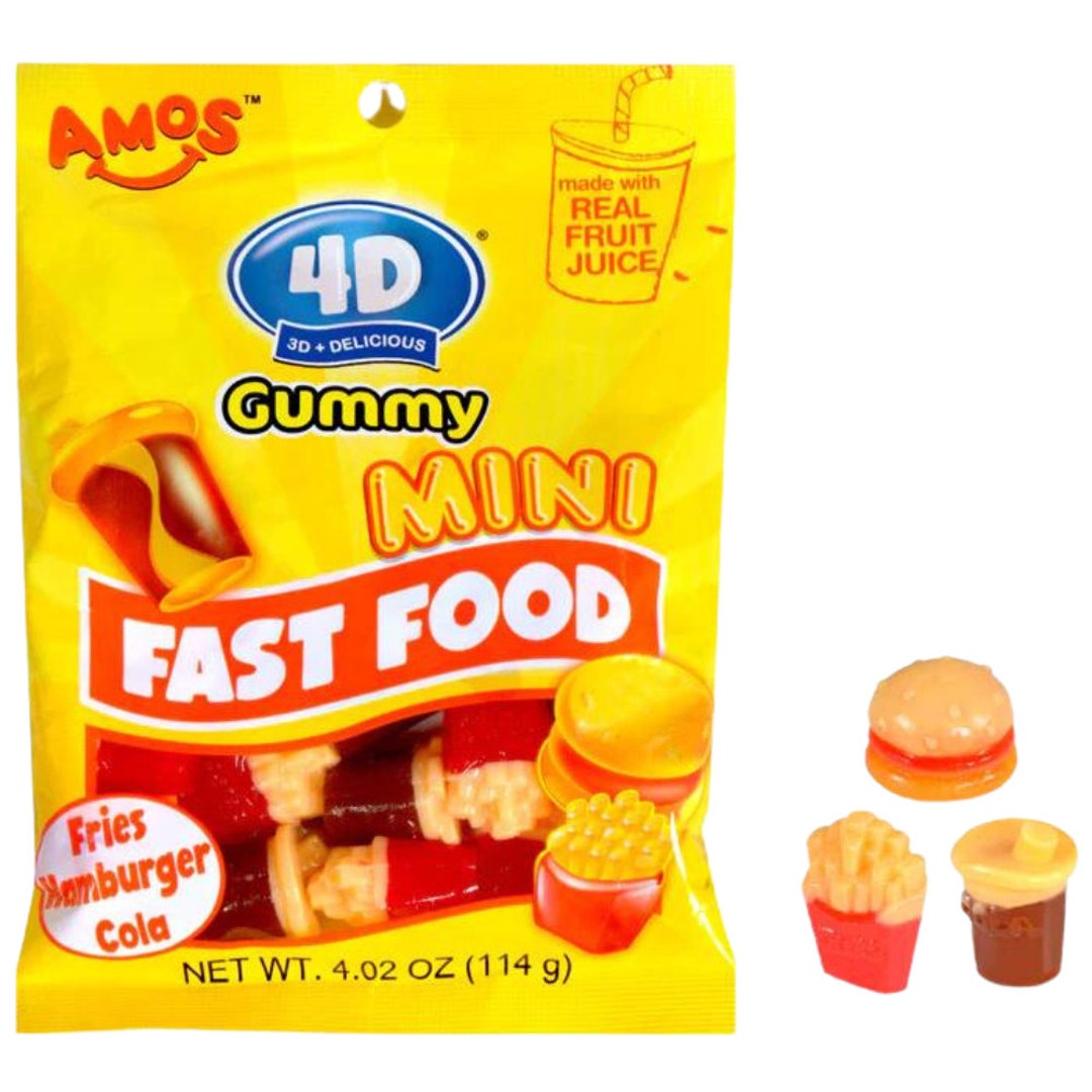 4d Mini Fast Food Gummies - Etsy