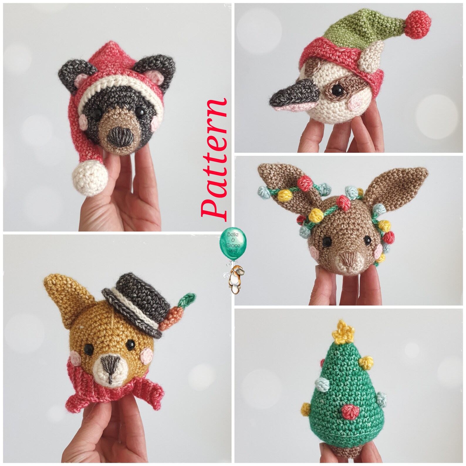 2020 Australian Animal Christmas Bauble Pattern. ENGLISH ONLY | Etsy