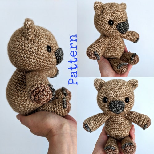 PATTERN: Watson the Wombat Crochet Pattern Amigurumi Wombat - Etsy