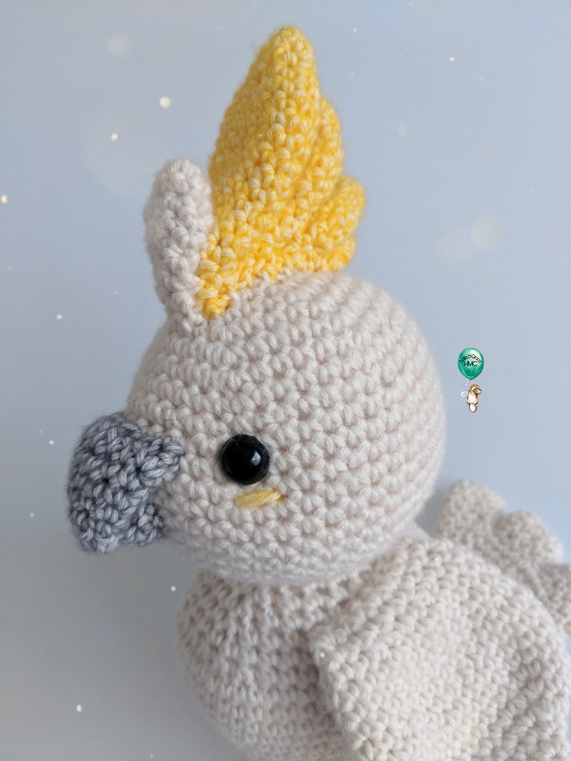 Crochet Cockatoo Pattern Percy Amigurumi Bird English - Etsy