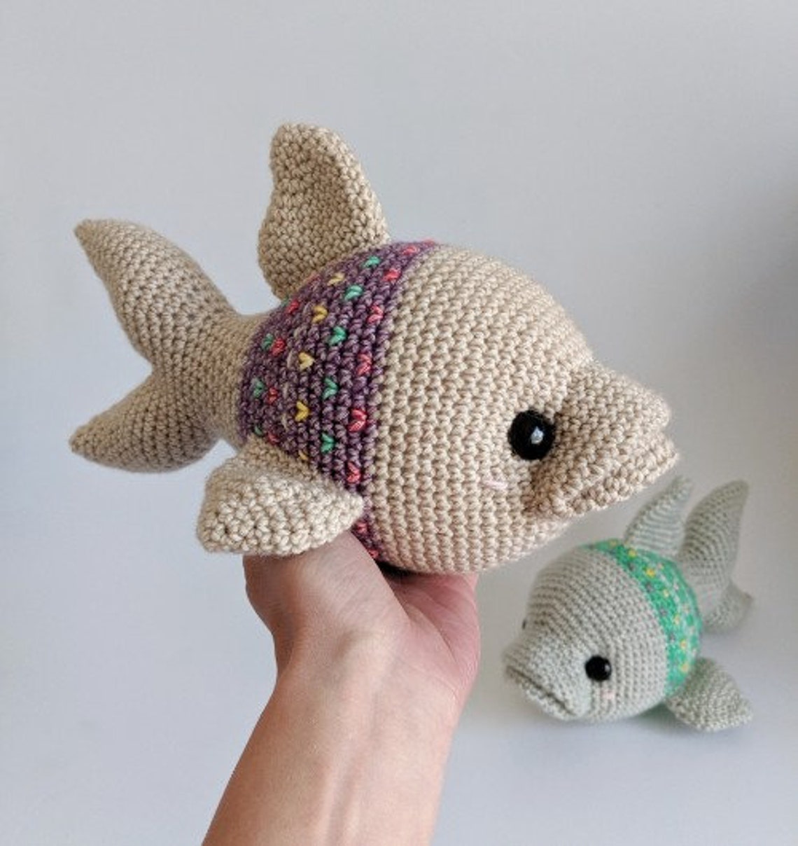 Finley Fish Crochet Pattern Amigurumi English Belle and Grace - Etsy