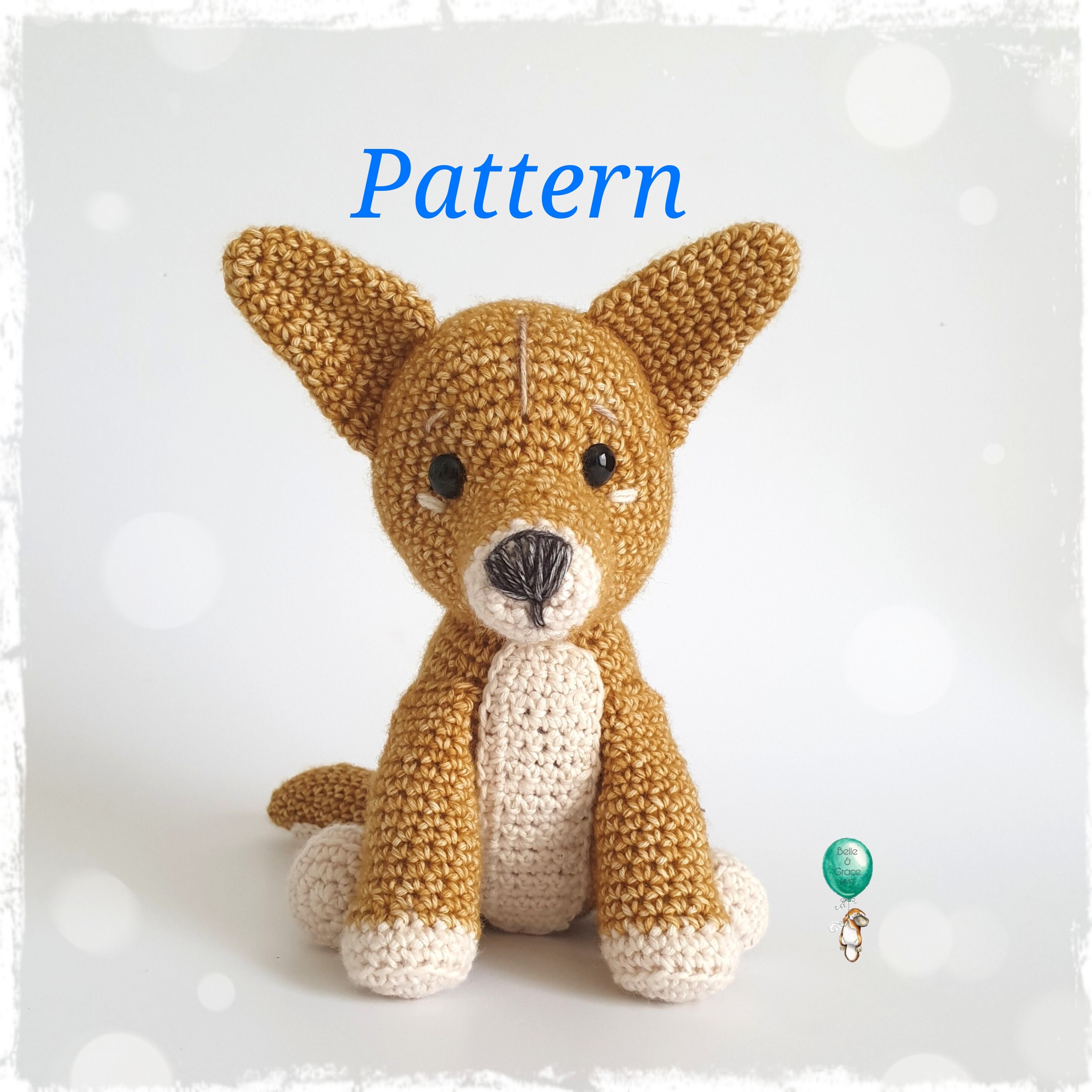 Kane the Dingo Crochet Pattern Amigurumi Australia - Etsy Australia