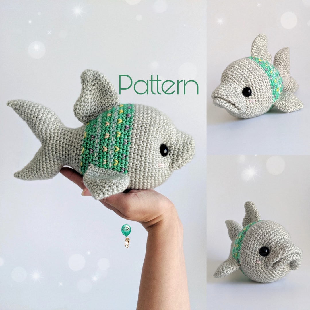 Finley Fish Crochet Pattern Amigurumi English Belle and Grace HMC - Etsy