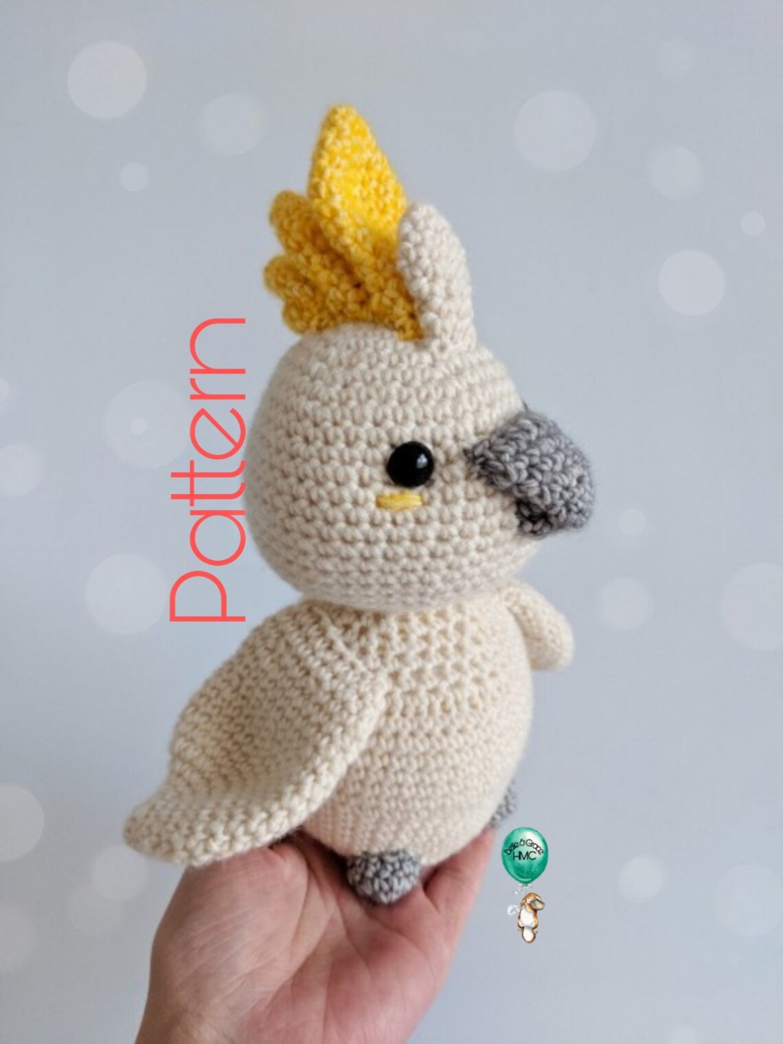 Crochet Cockatoo Pattern Percy Amigurumi Bird English - Etsy