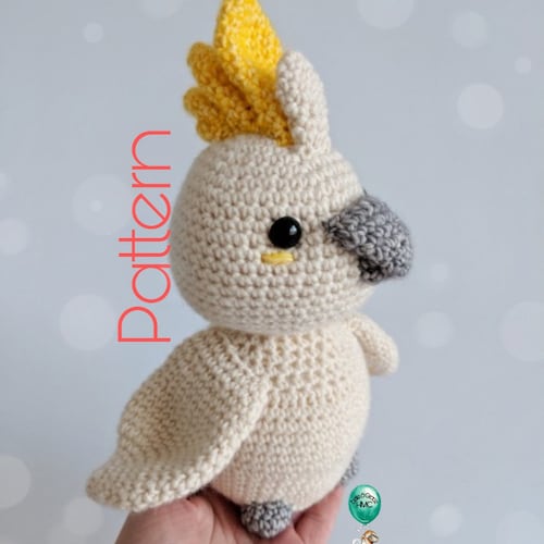 Crochet Cockatoo Pattern Percy Amigurumi Bird English - Etsy