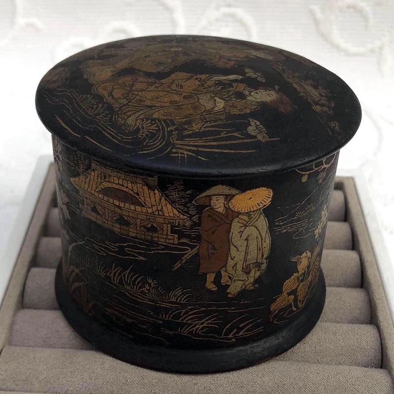 Japanese Lacquer Box Meiji - Etsy UK