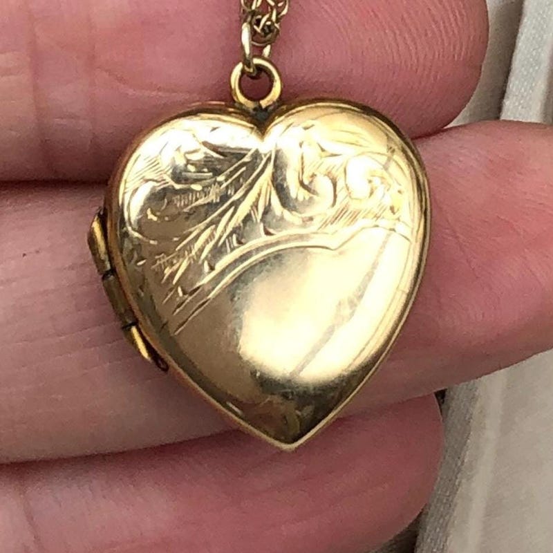 Gold Heart Locket - Etsy