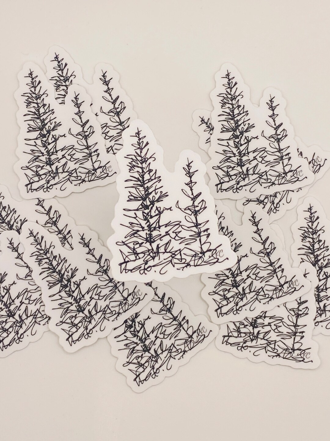 Tree Sticker | Hand Sketched Sticker - Etsy