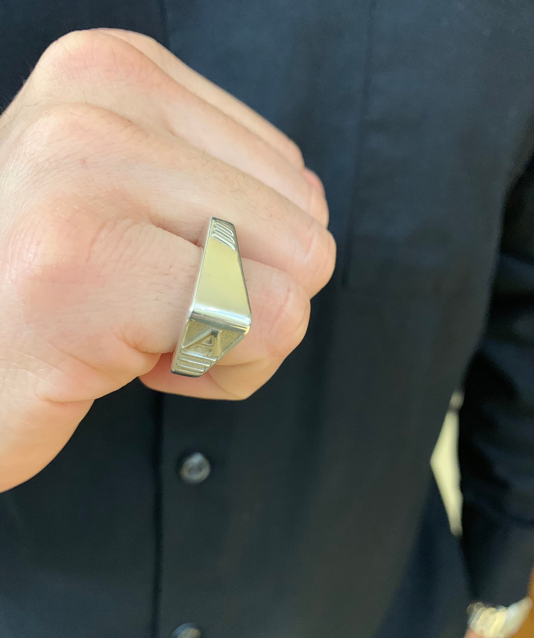 Personalized Pinky Ring, Sterling Silver .925 - Etsy