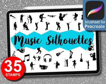 40 Animal Silhouettes, Brushes for Procreate, Stamp, Use on iPad With ...