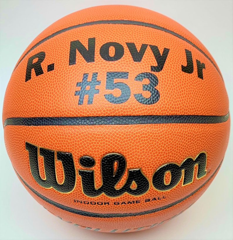 Customized Personalized Wilson Evolution Basketball With Jersey Number ...