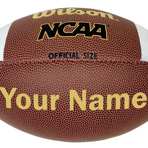 Customized Personalized Wilson NCAA Football, Multiple Sizes Custom ...
