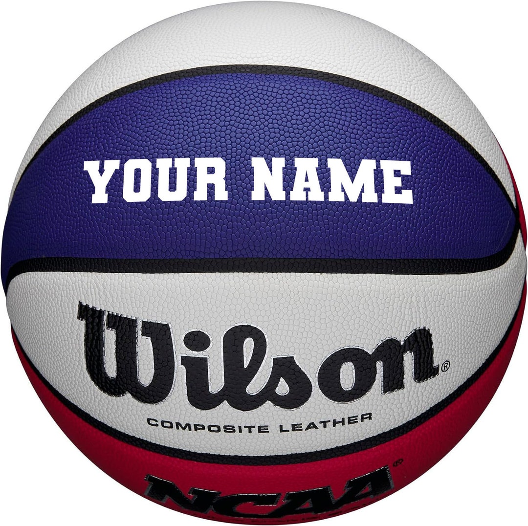 Customized Wilson NCAA Replica Red White and Blue Basketball Size 29.5 ...