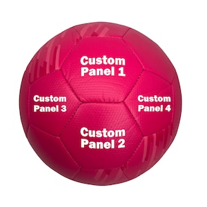 Customized Vantage Pink Soccer Ball, Multiple Soccer Ball Sizes ...