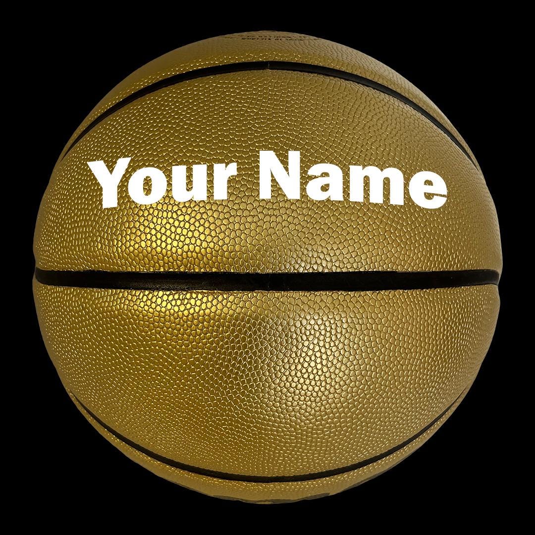 Customized Gold Basketball Indoor Outdoor Size 29.5" or 28.5 ...