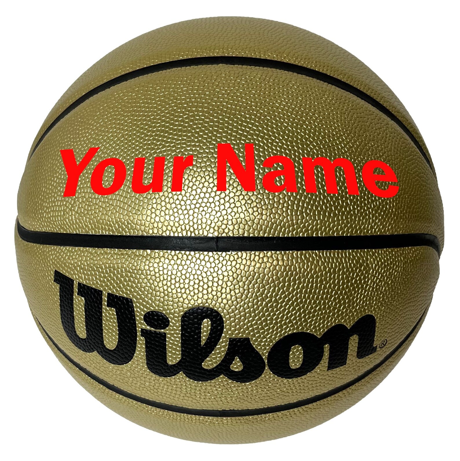 Customized Personalized Wilson Black and Gold Basketball Size - Etsy