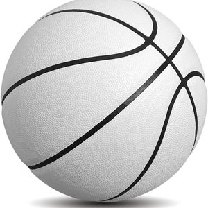 Customized All White Basketball Indoor Outdoor Size 29.5" or 28.5 ...