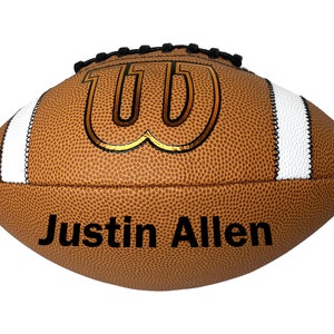 Customized Personalized Wilson GST Composite Football Official Size ...