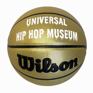 Customized Personalized Wilson Black and Gold Basketball Size 29.5 ...