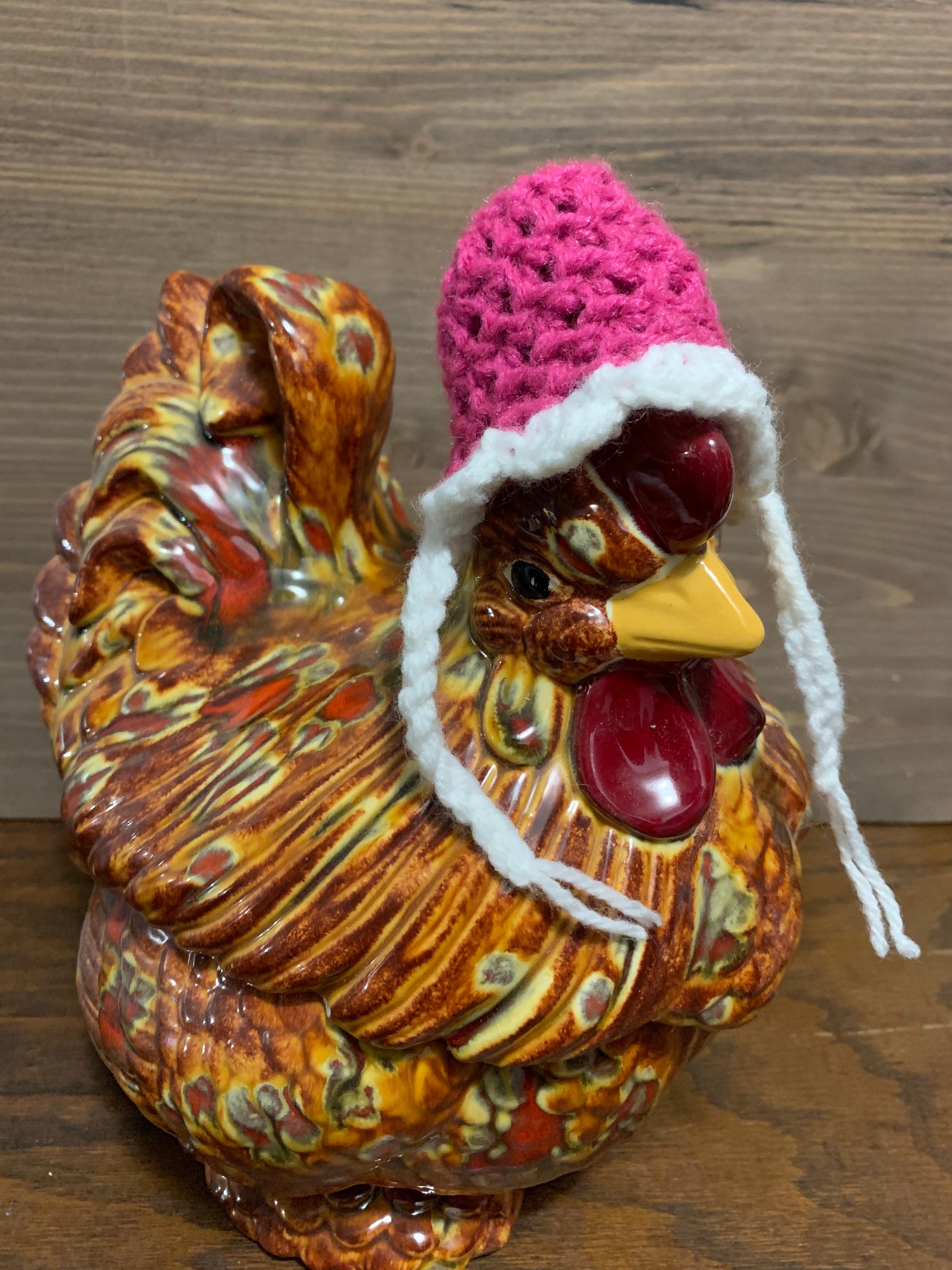 Chicken Hat Crochet Bonnets for Chickens Made in USA - Etsy