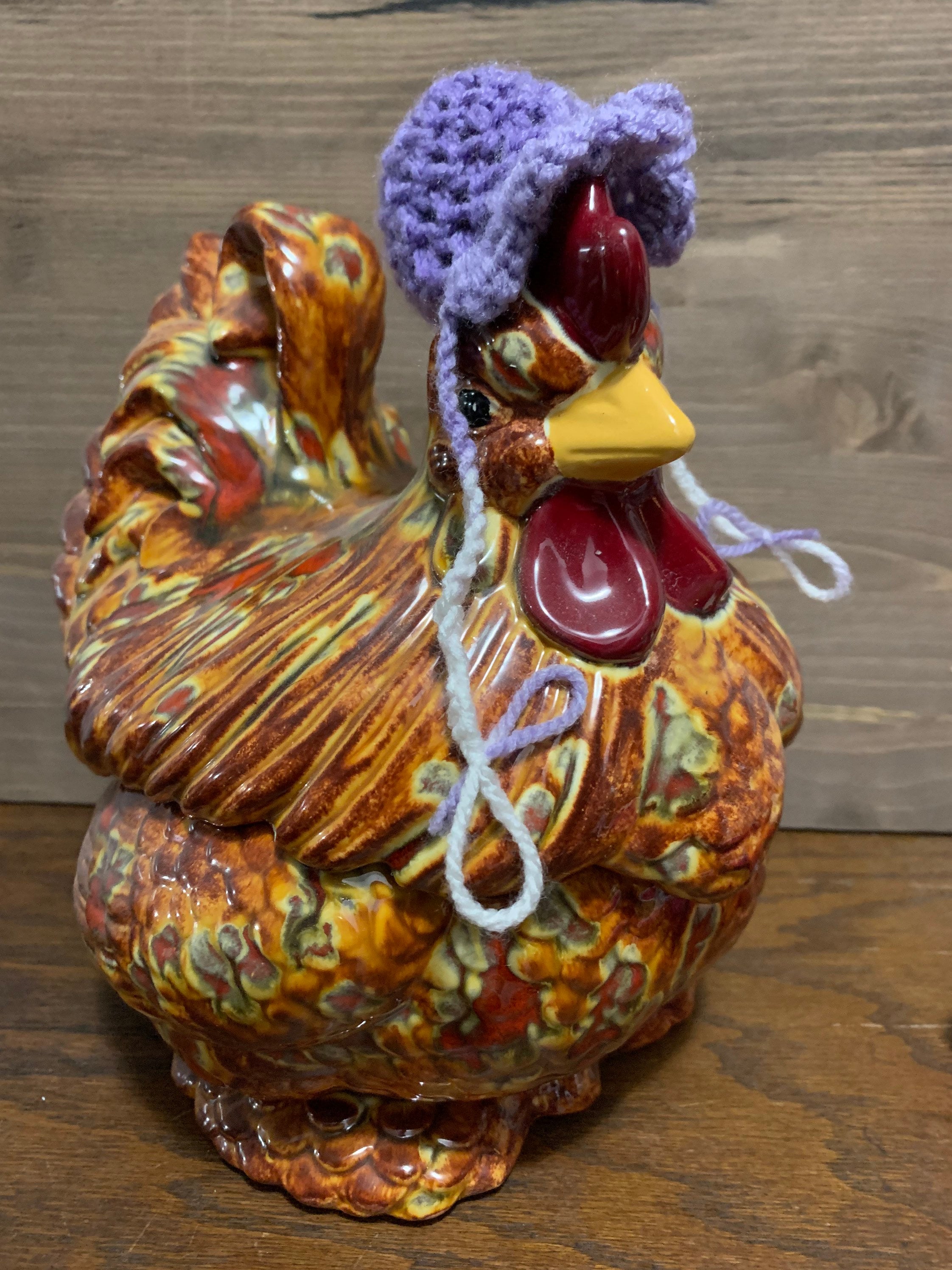 Chicken Hat Crochet Bonnets for Chickens Made in USA - Etsy