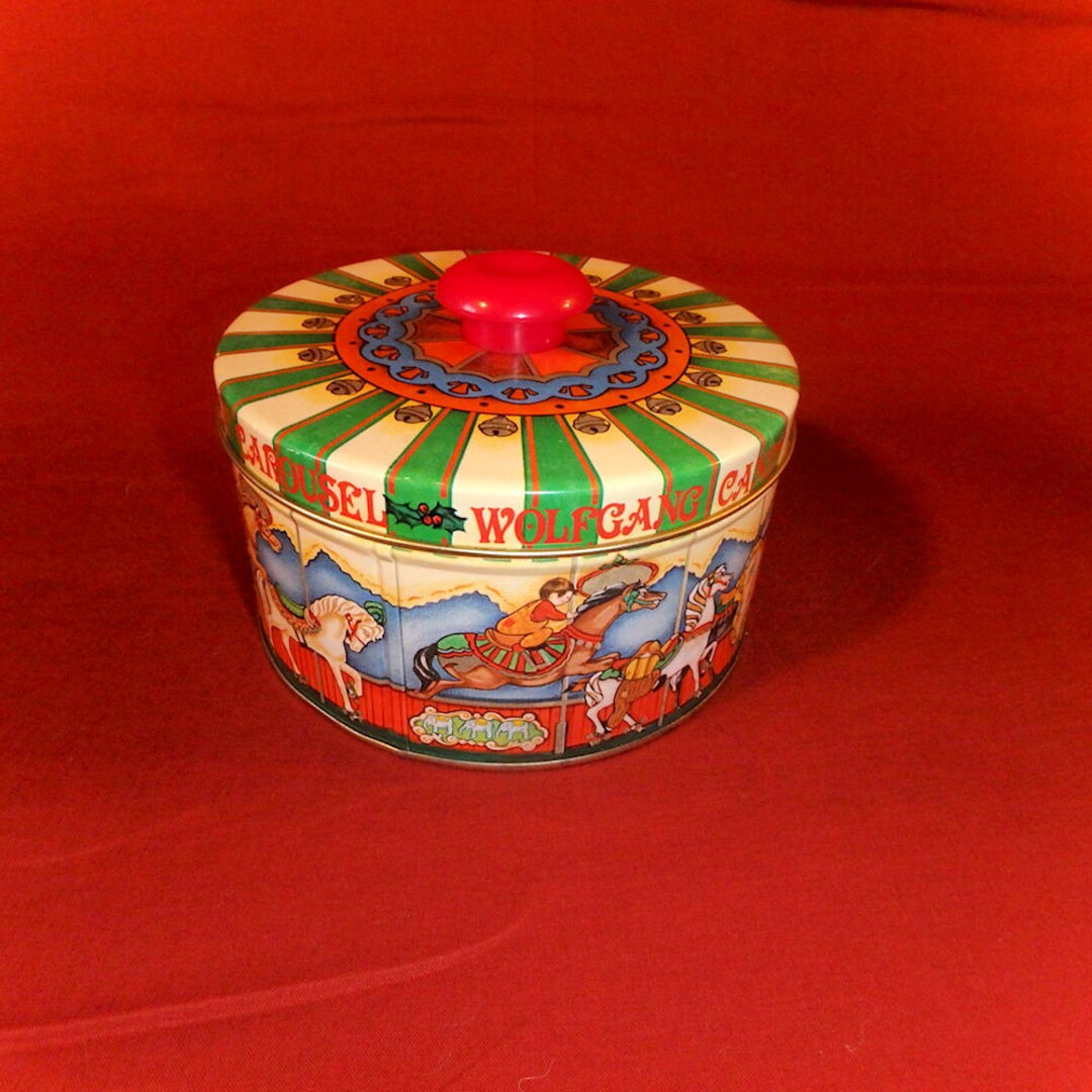 Wolfgang Candy Carousel Collectible Tin - Etsy