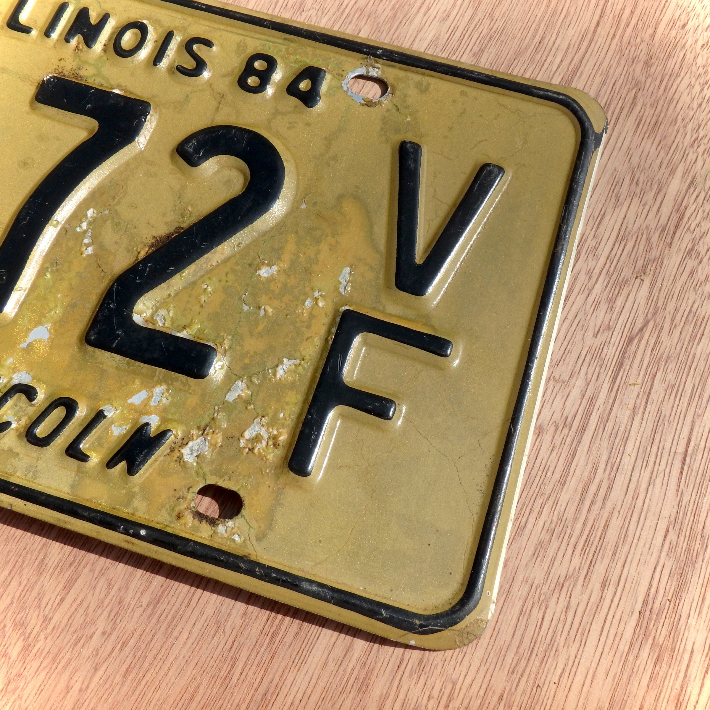 1984 Illinois Farm License Plate 2172 - Etsy UK