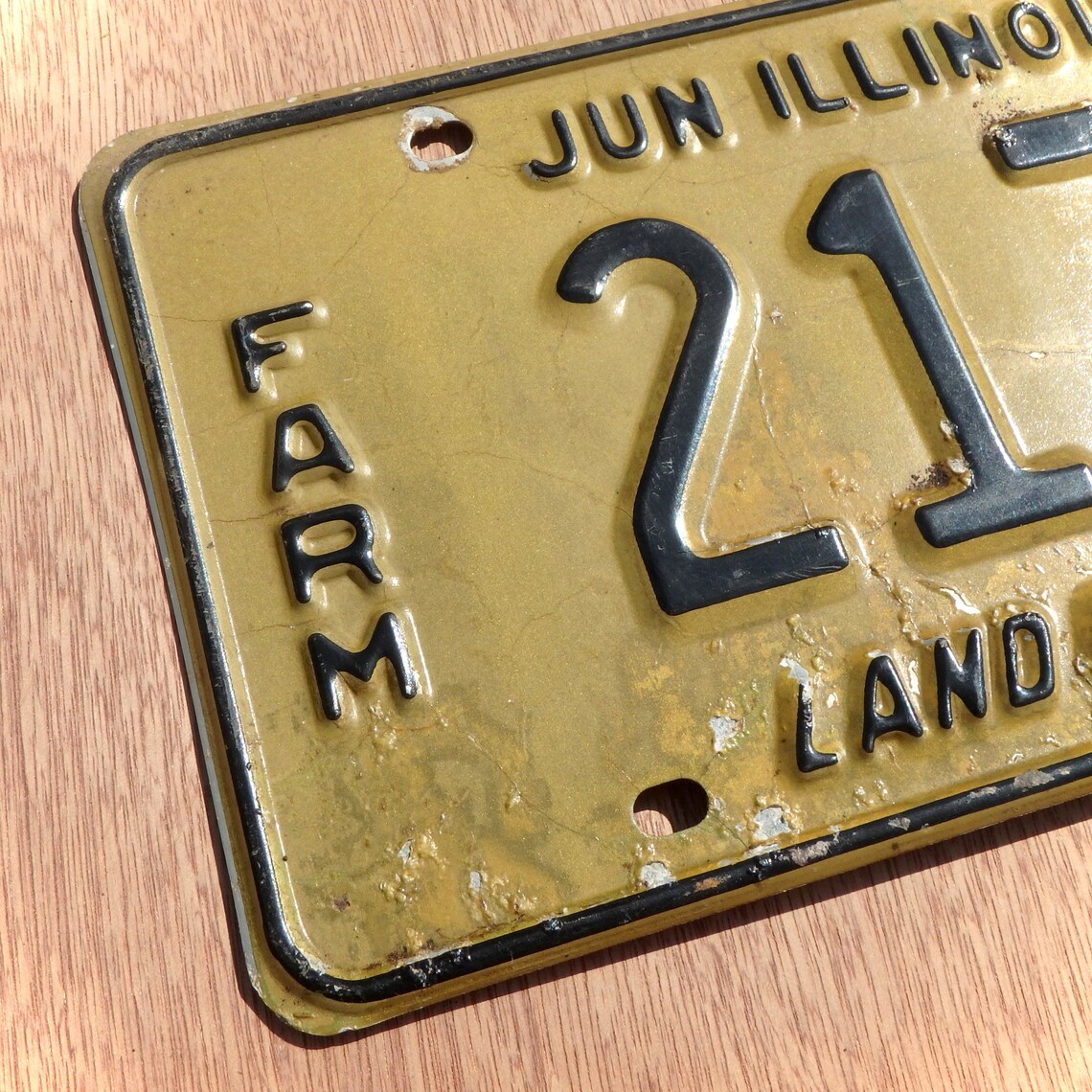 1984 Illinois Farm License Plate 2172 - Etsy