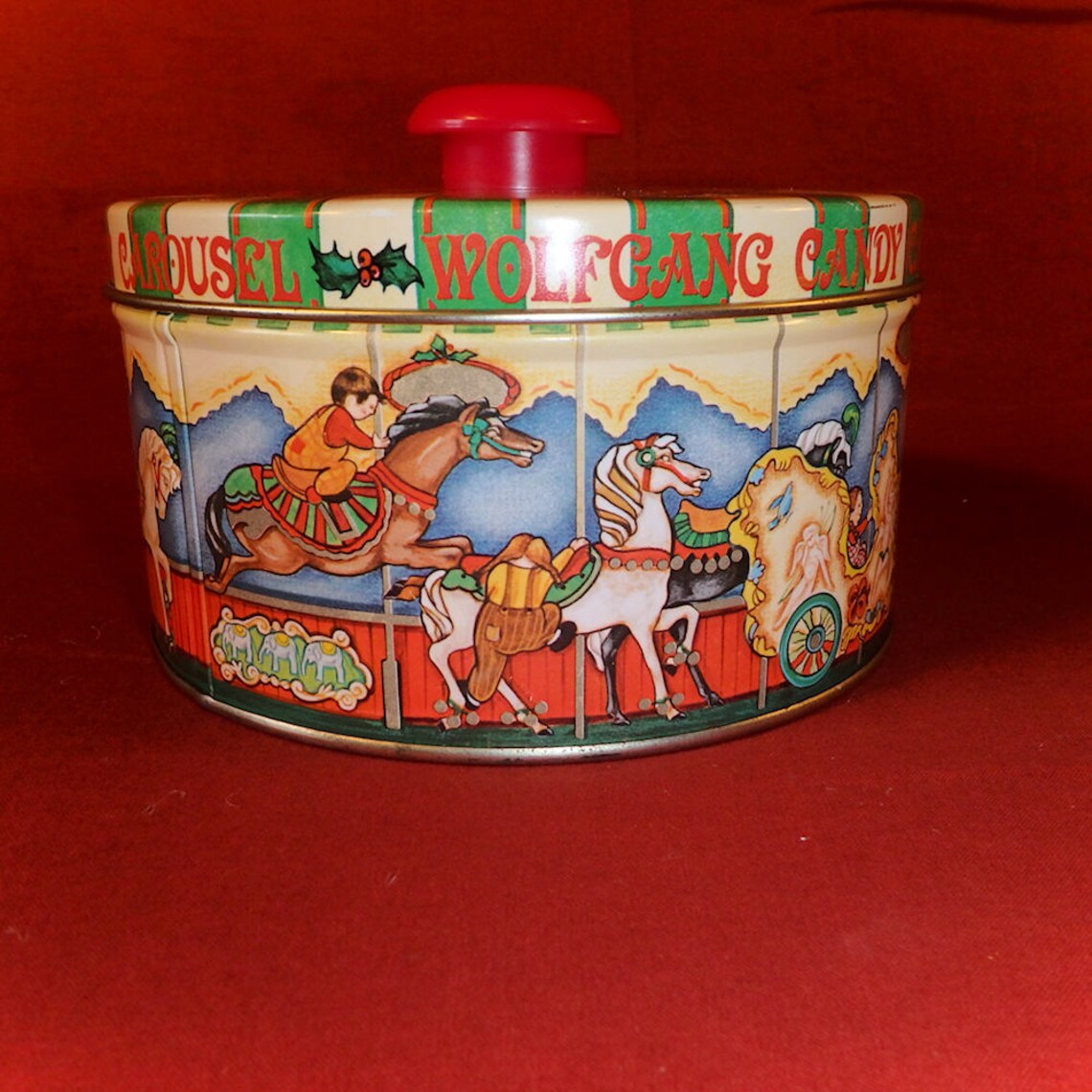 Wolfgang Candy Carousel Collectible Tin | Etsy