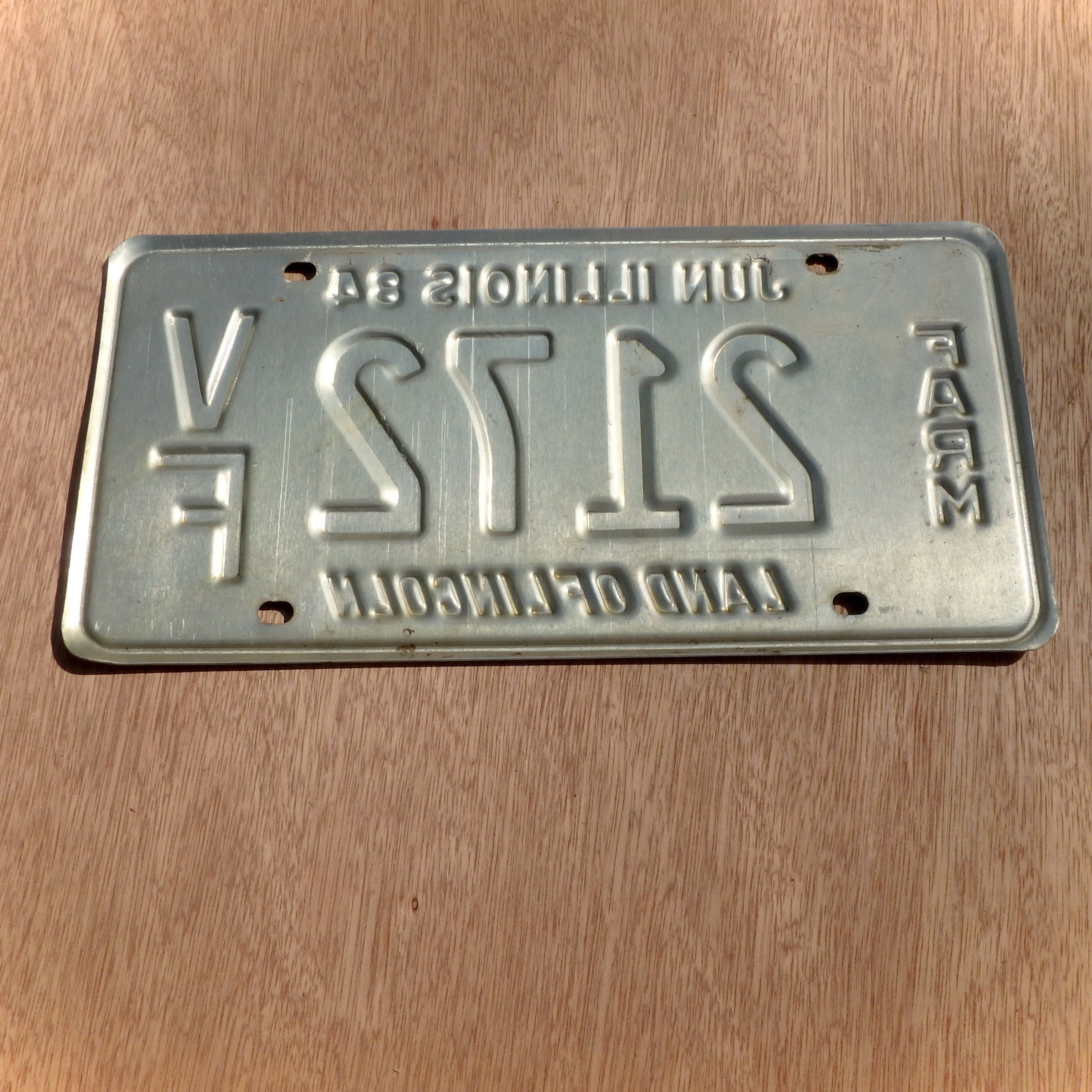 1984 Illinois Farm License Plate 2172 - Etsy UK