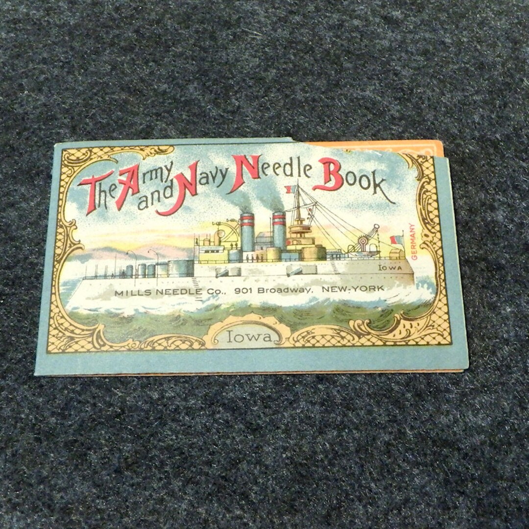 The Army and Navy Needle Book ~ Iowa Battleship ~ American Eagle - Etsy