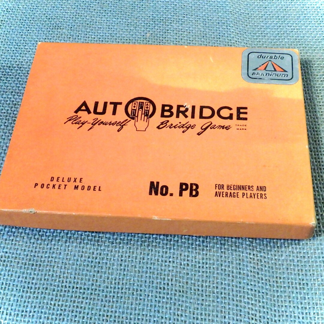 Auto Bridge Game ~ Vintage 1959 ~ PB ~ Aluminum Play Board - Etsy