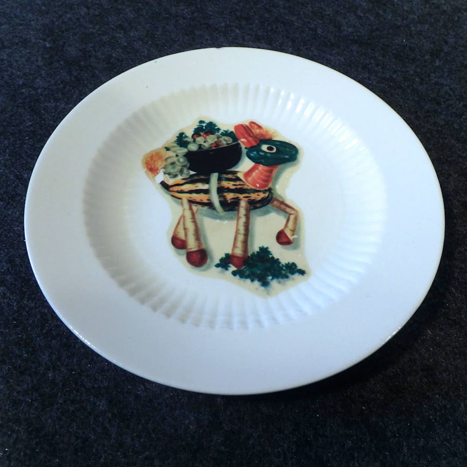 Whimsical Design Donkey Dish Small Plate Vegetables and | Etsy