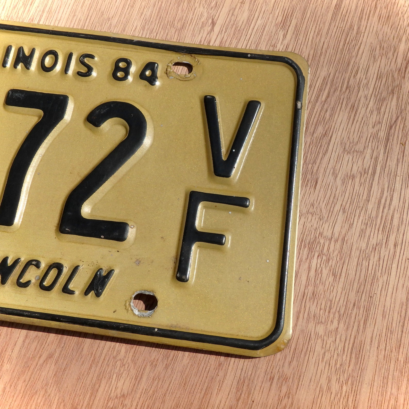 1984 Illinois Farm License Plate ~ #2172 - Etsy