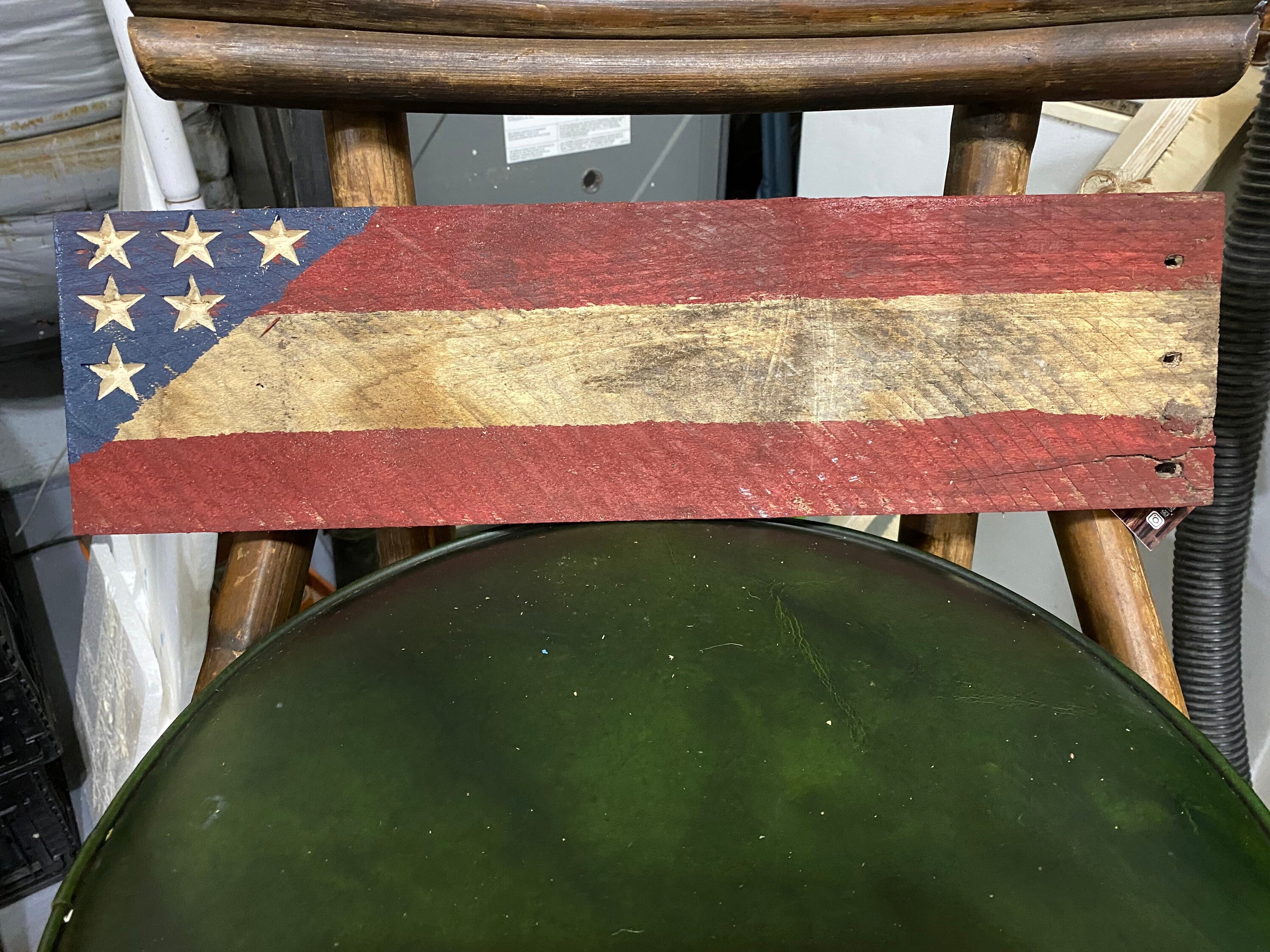 Rustic American Flag Farmhouse Flag Flag Gifts for Dad Wedding Gift Bar ...
