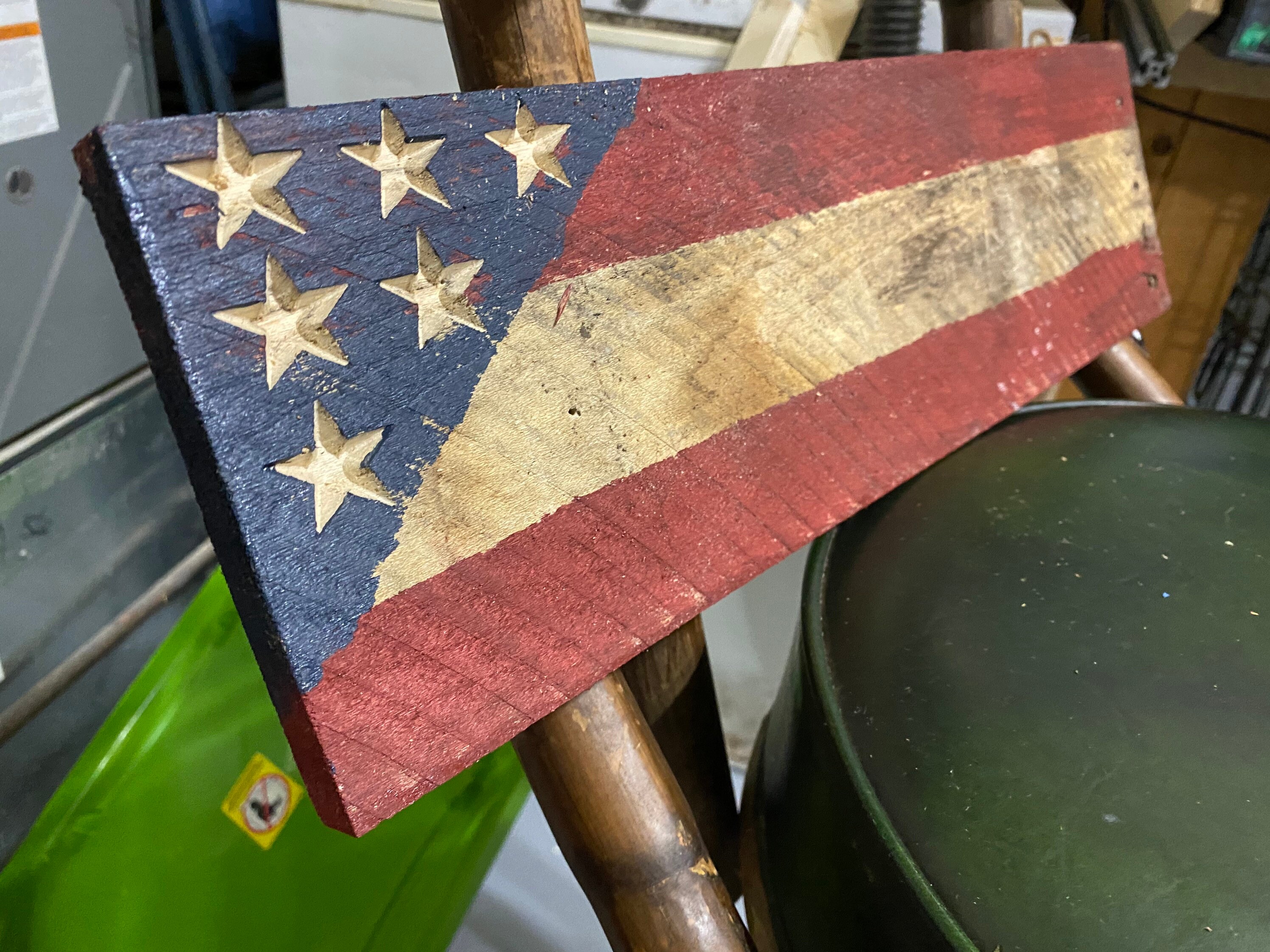 Rustic American Flag Farmhouse Flag Flag Gifts for Dad Wedding Gift Bar ...