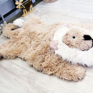 Lion Rug Nursery Faux Fur Rug Safari Nursery Decor Baby Boy - Etsy