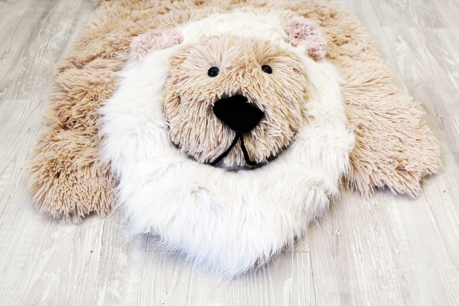 Lion Rug Nursery Faux Fur Rug Safari Nursery Decor Baby Boy - Etsy