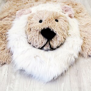 Lion Rug Nursery Faux Fur Rug Safari Nursery Decor Baby Boy - Etsy