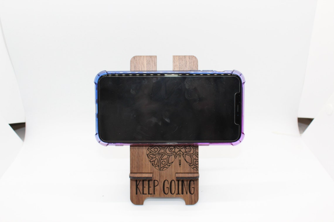 Laser Cut/engraved Phone-grip Phone Stand - Etsy