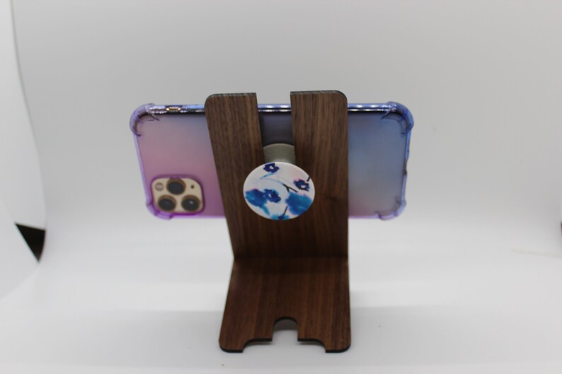 Laser Cut/engraved Phone-grip Phone Stand - Etsy