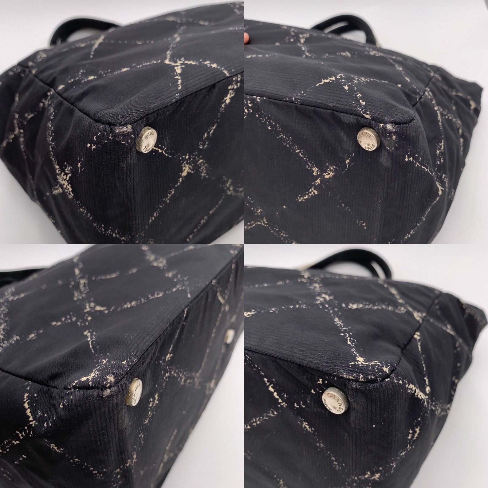 Authentic CHANEL 1997-1999 Quilted Print Pattern Tote Bag - Etsy