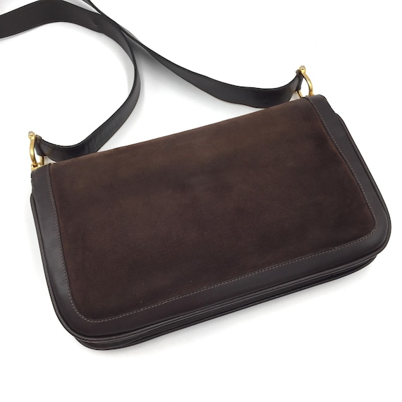 Authentic CELINE Vintage Sulky Horse Carriage Suede S… - Gem