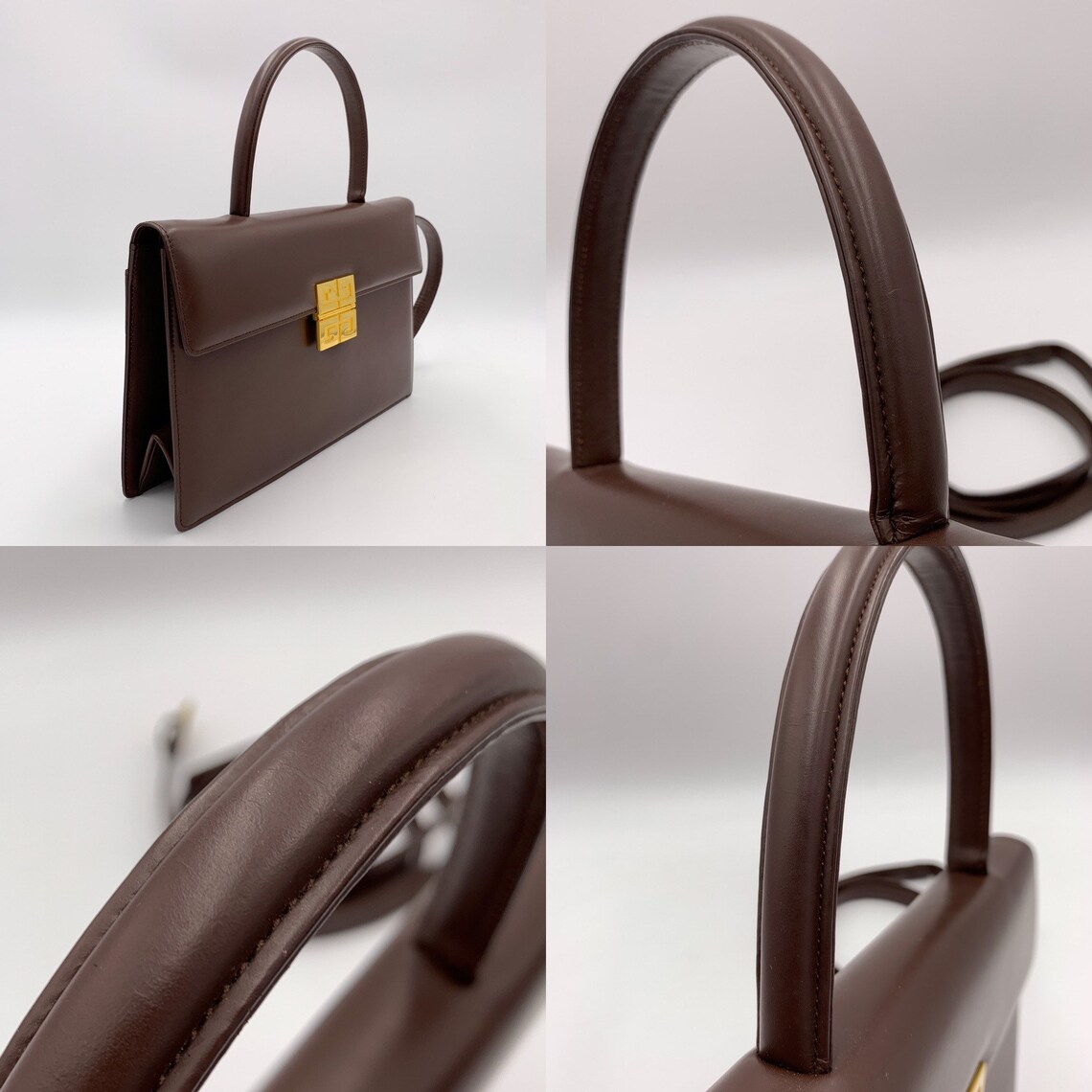 GIVENCHY Authentic Vintage 4G Logo Top Handle Bag With Strap - Etsy