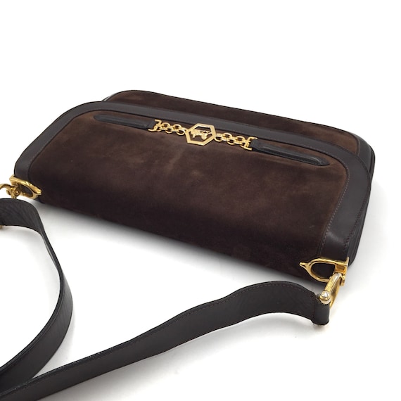 Authentic CELINE Vintage Sulky Horse Carriage Suede S… - Gem