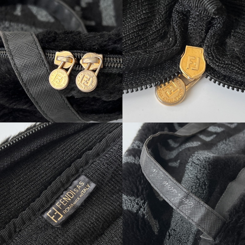 FENDI Authentic Vintage Faux Fur Steamer Bag - Etsy