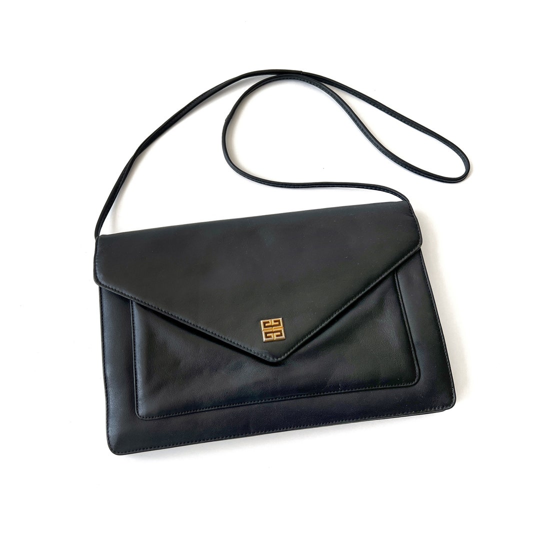 GIVENCHY Authentic Vintage 4G Logo Leather Crossbody Bag - Etsy