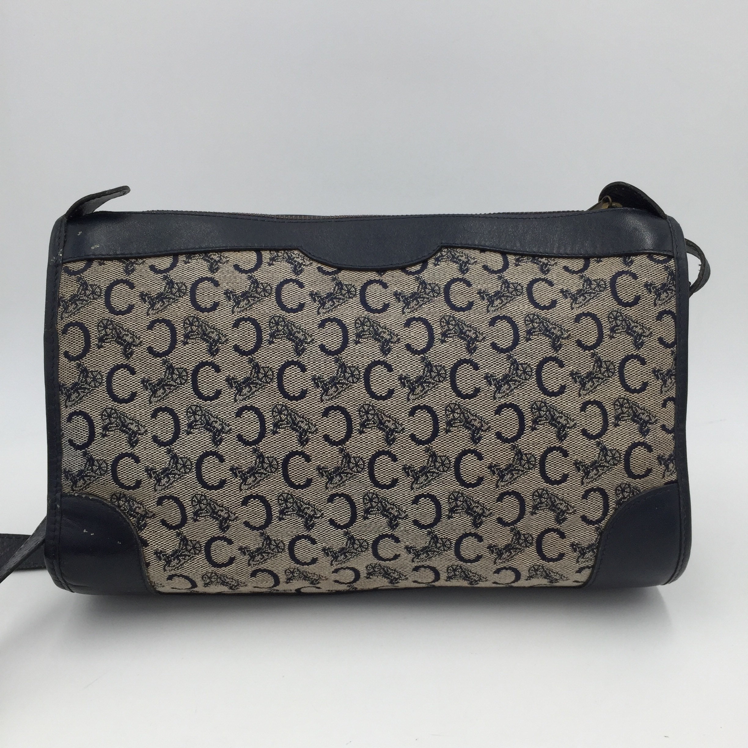 Authentic CELINE Vintage Sulky Horse Carriage Monogram Canvas - Etsy